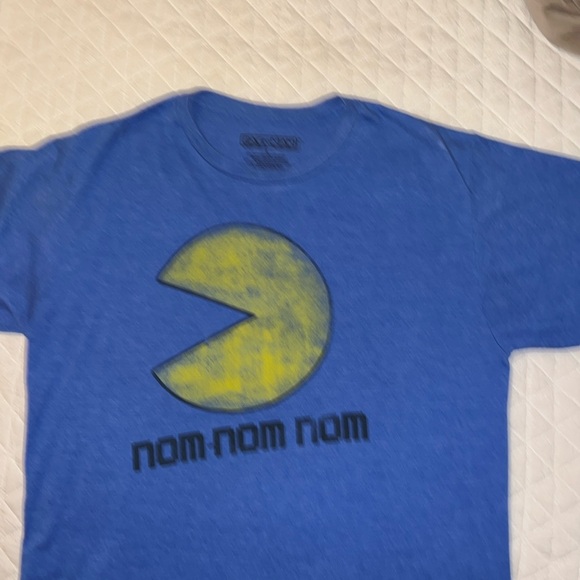 Shirts | Mens Blue Pac Man Tshirtnom Nom Nom | Poshmark